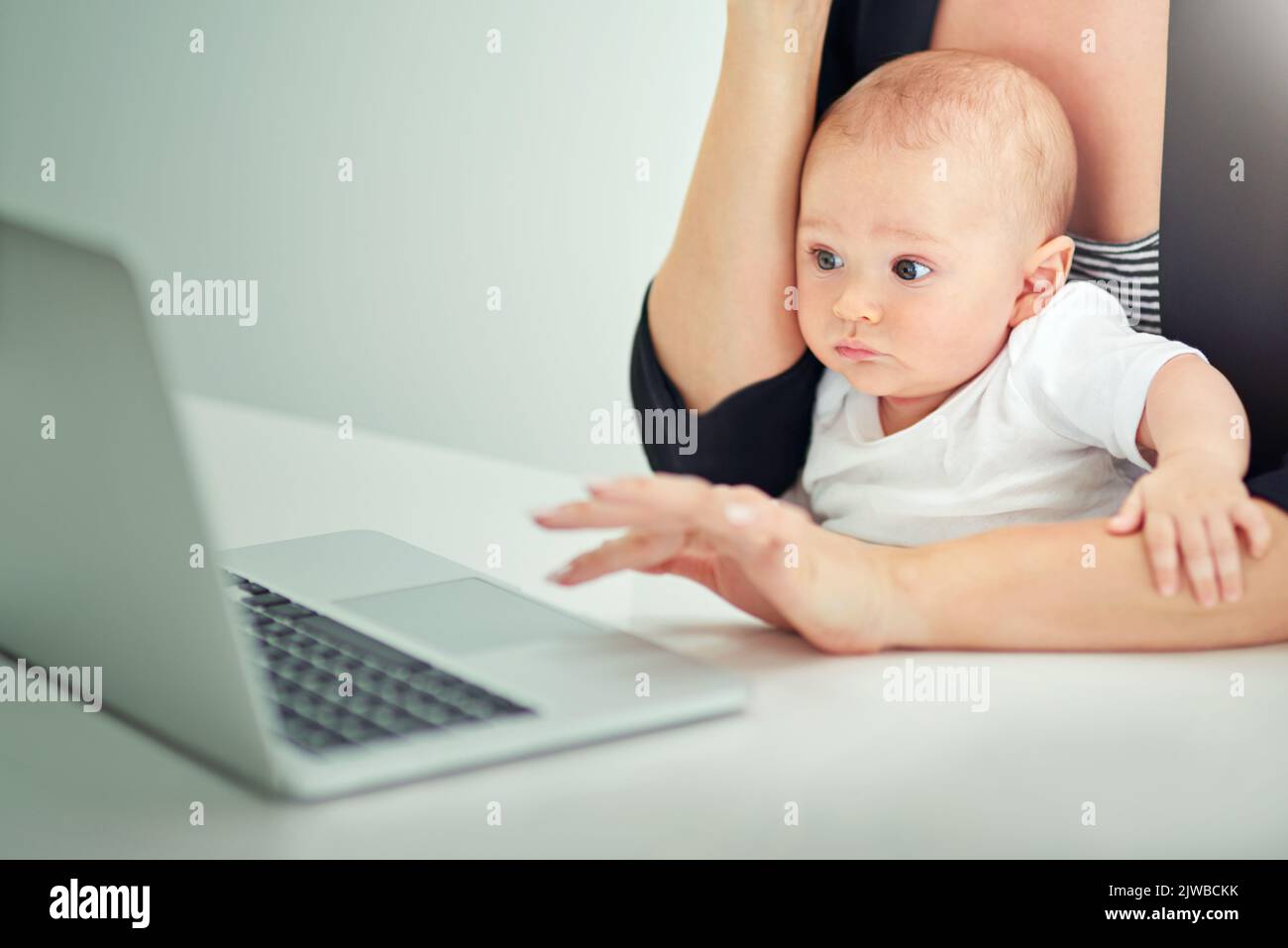 Hes going to take over moms business one day. an adorable baby boy ...