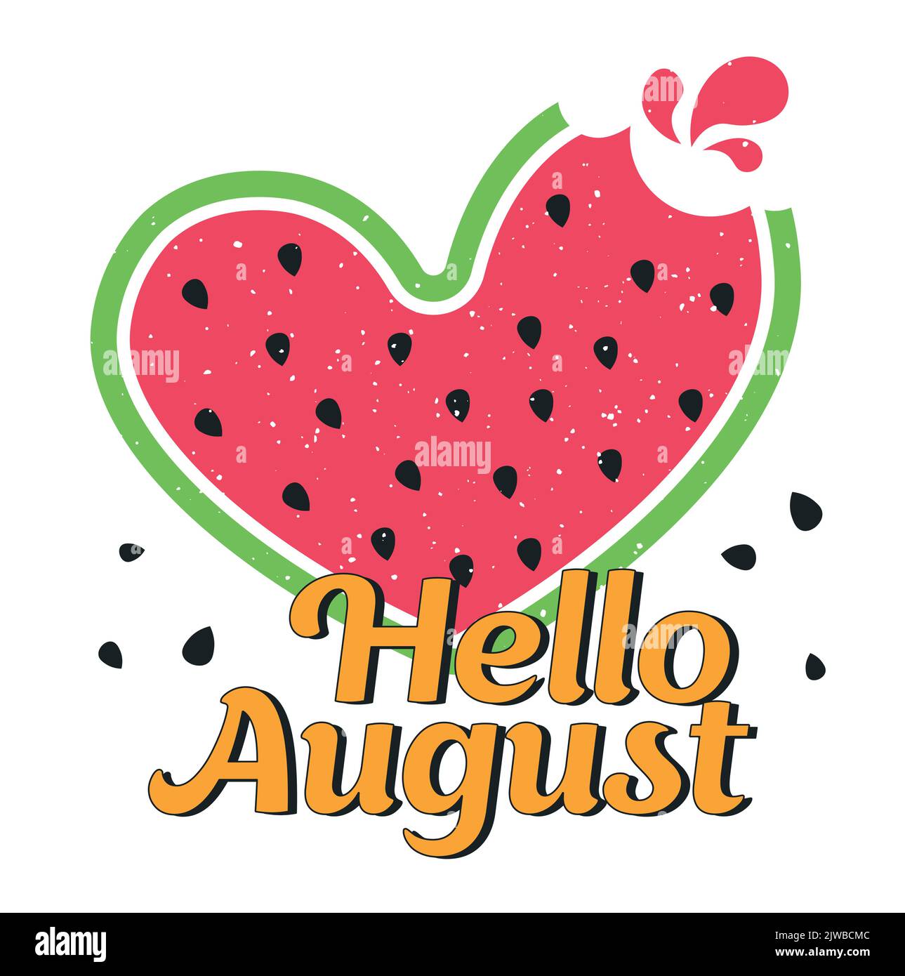 Hello august concept Stock Vector Image & Art - Alamy
