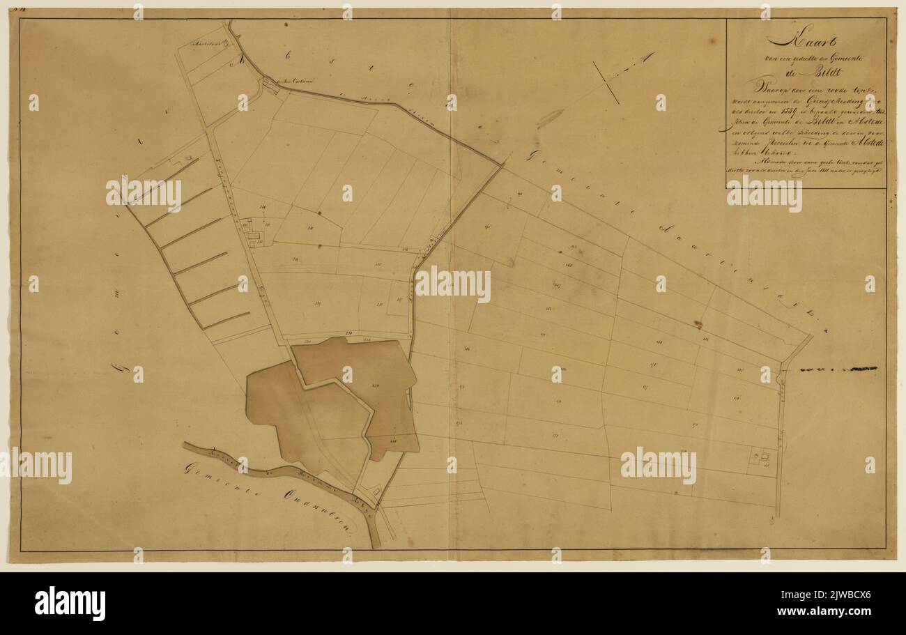 Map of a part of the municipality of De Bildt Stock Photo - Alamy