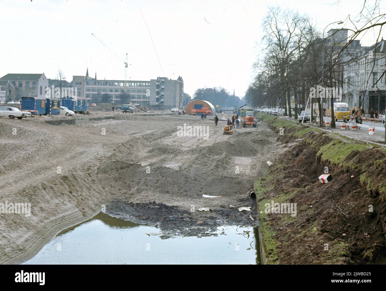 Face of the construction of the Catharijnebaan in the former ...
