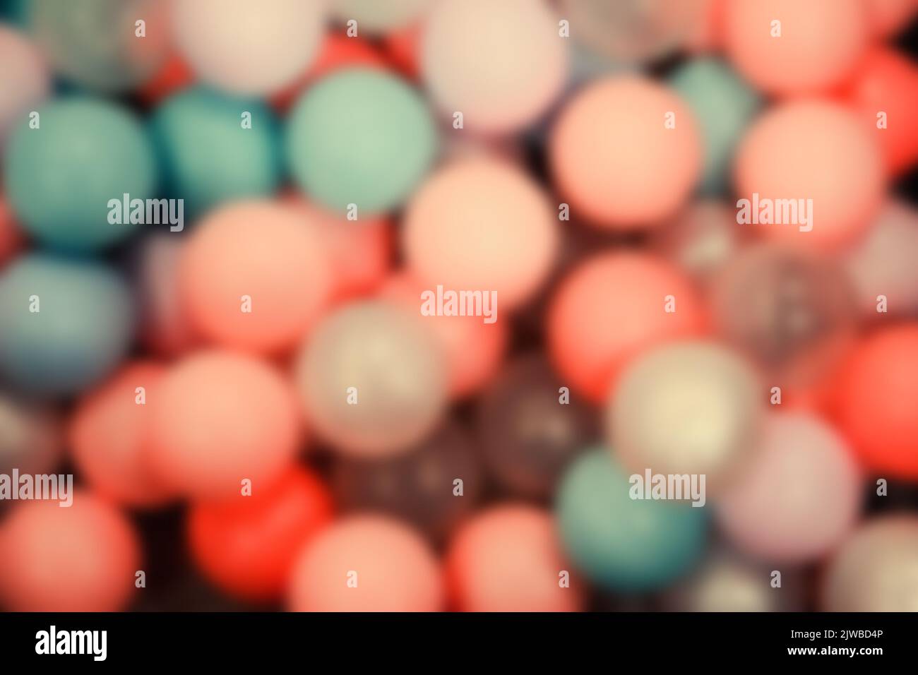 Abstract blurred background with colorful balls and balloons. Wallpaper ...