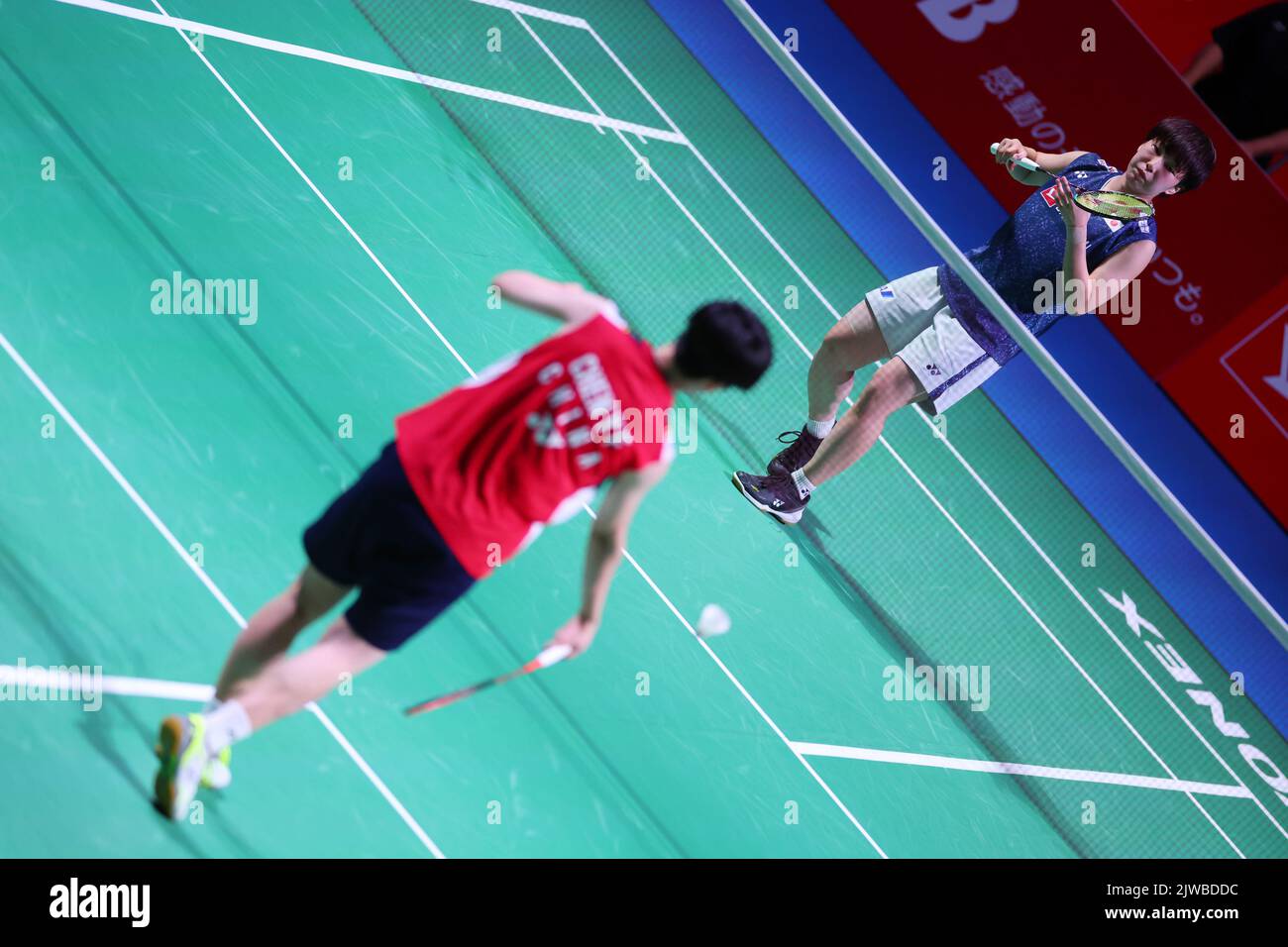 Maruzen Intec Arena Osaka, Osaka, Japan. 3rd Sep, 2022. (L to R) Chen Yu Fei (CHN), Akane ...