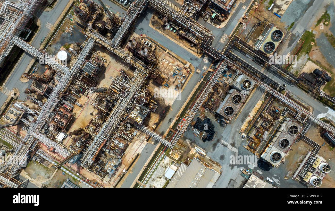 Oil Refinery Gas Chemical Equipment Prodiction import export Concept ...