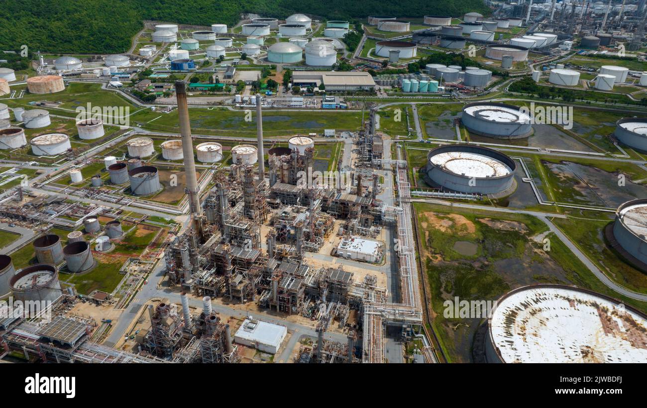 Oil Refinery Gas Chemical Equipment Prodiction import export Concept ...