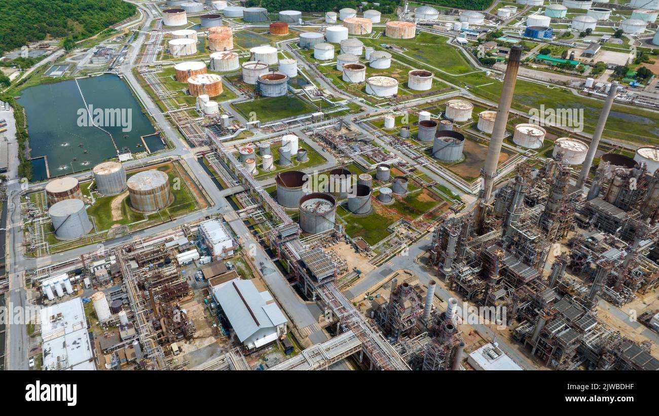 Oil Refinery Gas Chemical Equipment Prodiction import export Concept ...