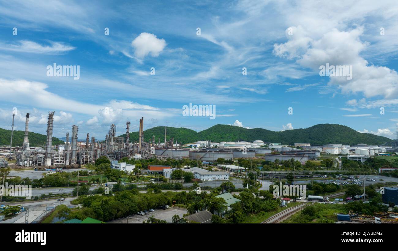 Oil Refinery Gas Chemical Equipment Prodiction import export Concept ...