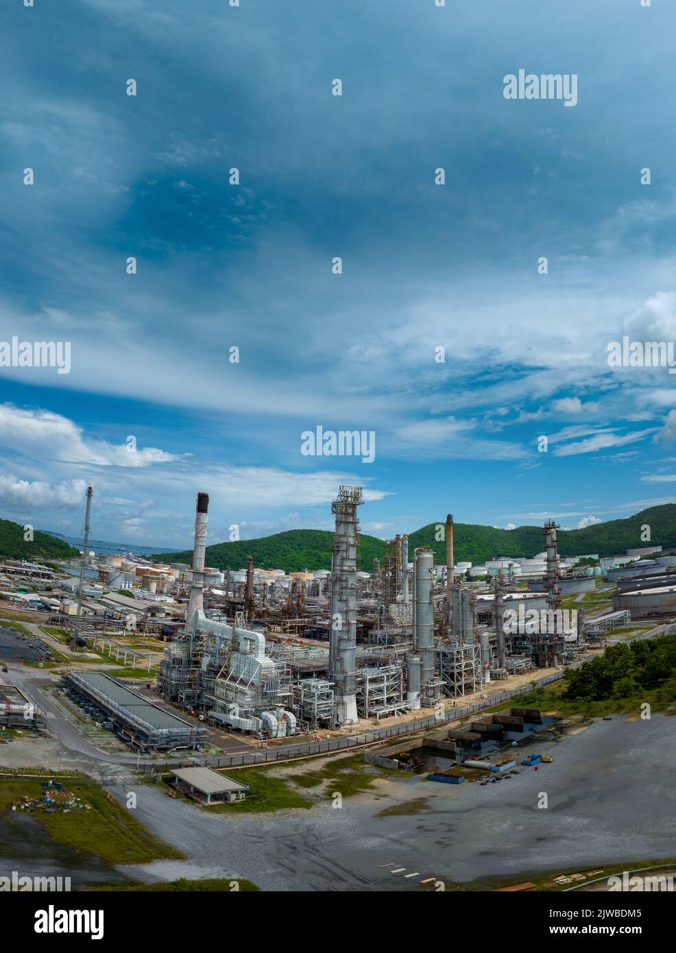 Oil Refinery Gas Chemical Equipment Prodiction import export Concept ...