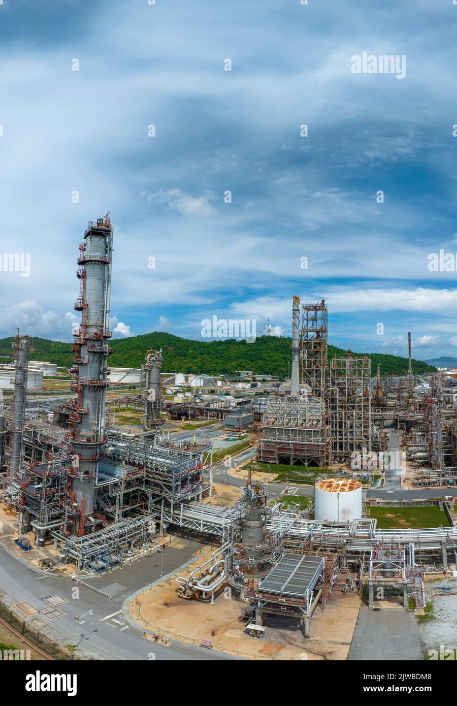 Oil Refinery Gas Chemical Equipment Prodiction import export Concept ...