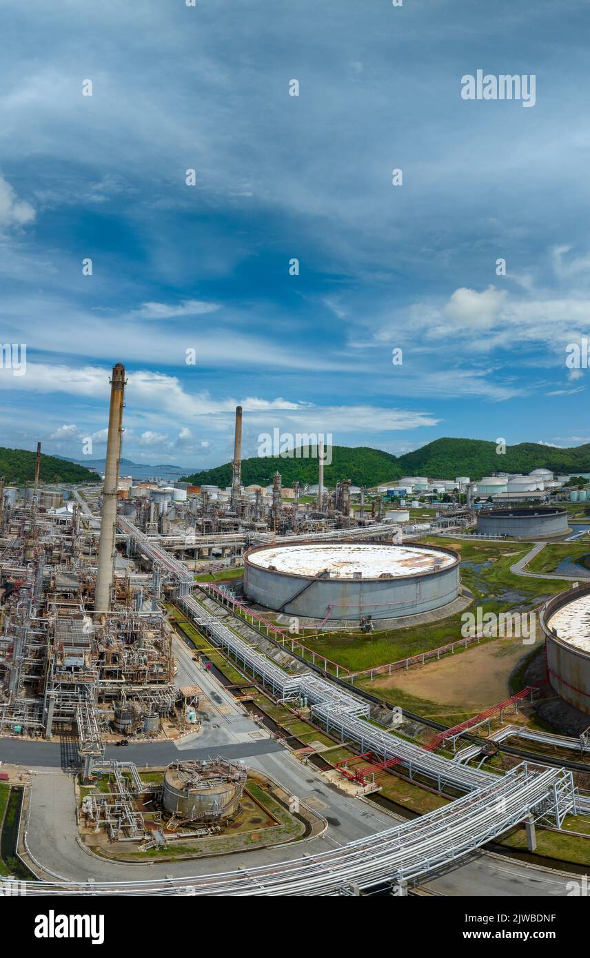 Oil Refinery Gas Chemical Equipment Prodiction import export Concept ...