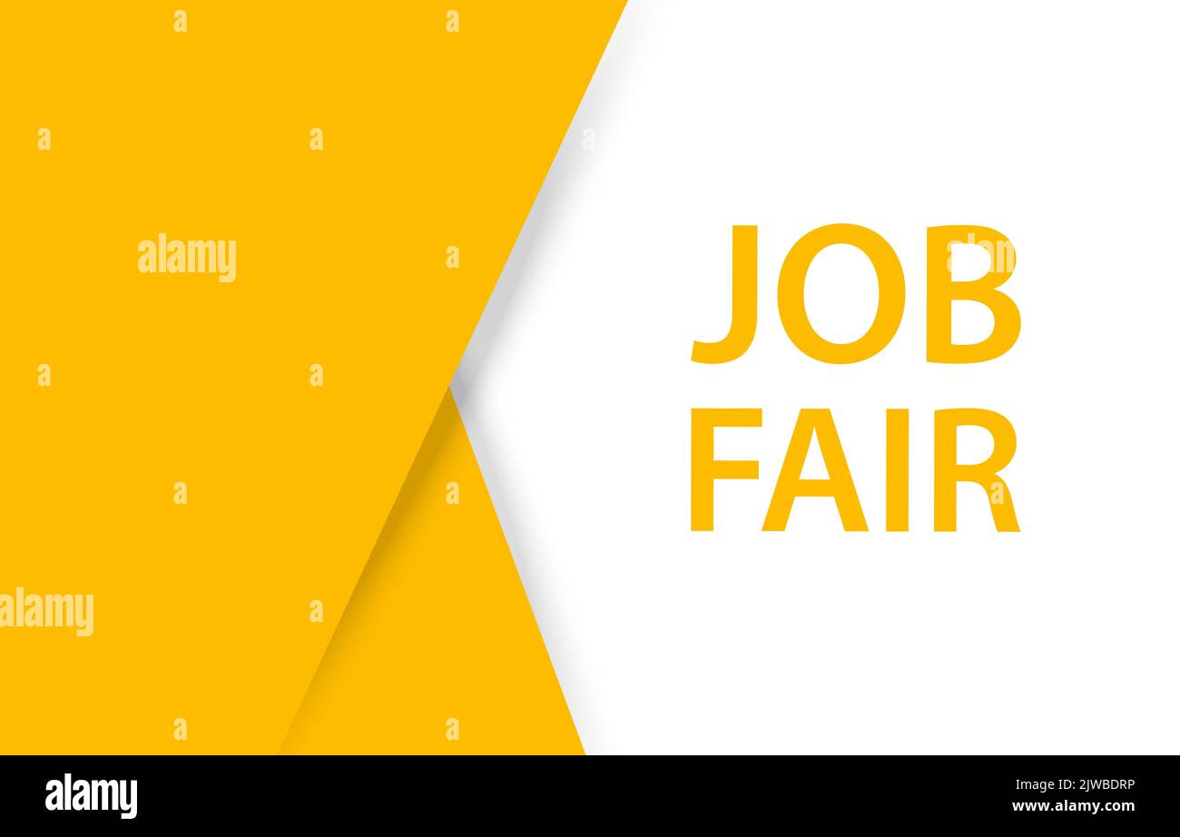 Job fair banner vector with copy space for business, marketing, flyers ...