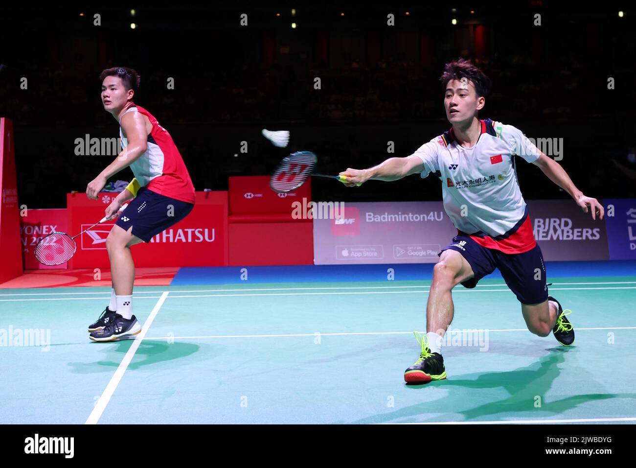 Maruzen Intec Arena Osaka, Osaka, Japan. 4th Sep, 2022. Liang Wei Keng & Wang Chang (CHN ...
