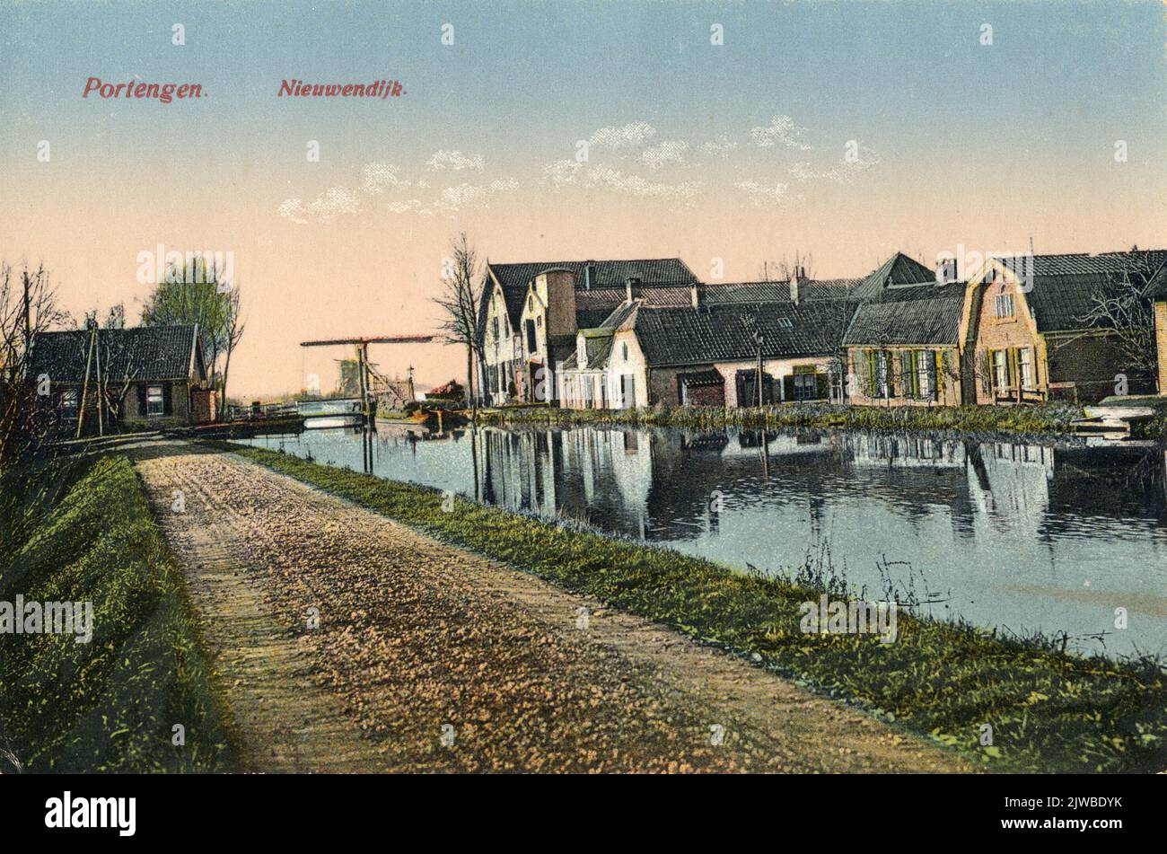 View of the flood doors reinforced with sandbags in the Dijk Coupure in ...