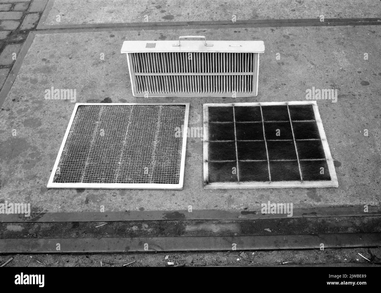 Image of parts of an air -changing device at Werkspoor in Utrecht Stock ...