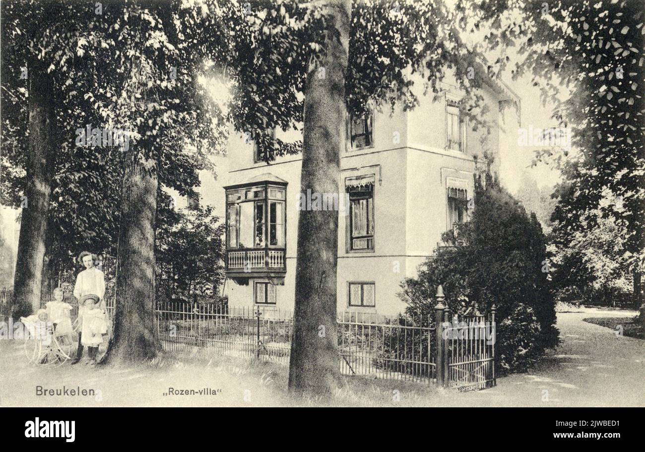 View of the front of the Rose Villa house on the Straatweg in Breukelen ...