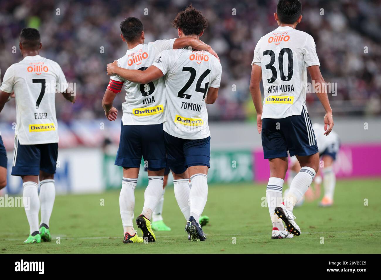 Tokyo, Japan. 3rd Sep, 2022. (L-R) Takuya Kida, Tomoki Iwata (F.Marinos ...