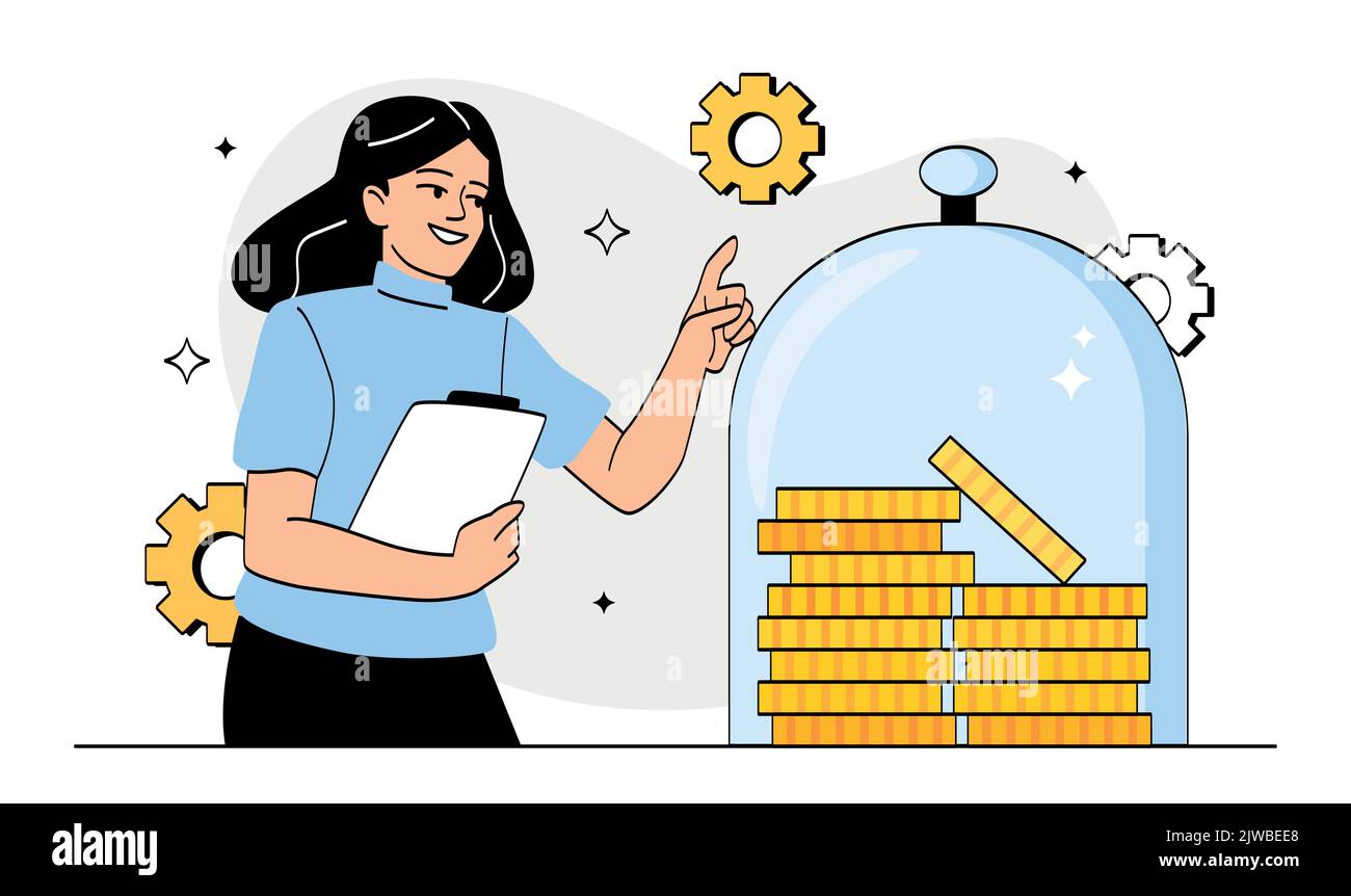 Protect money concept Stock Vector Image & Art - Alamy