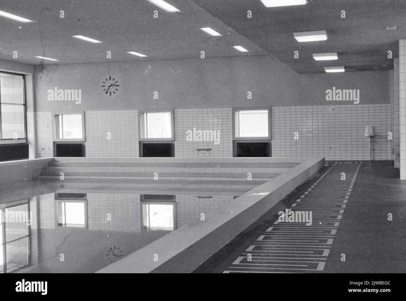 Interior of the Den Hommel swimming pool (Kennedylaan 5) in Utrecht ...