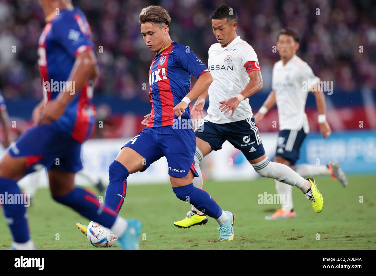 Tokyo, Japan. 3rd Sep, 2022. (L-R) Kuryu Matsuki (FC Tokyo), Takuya ...