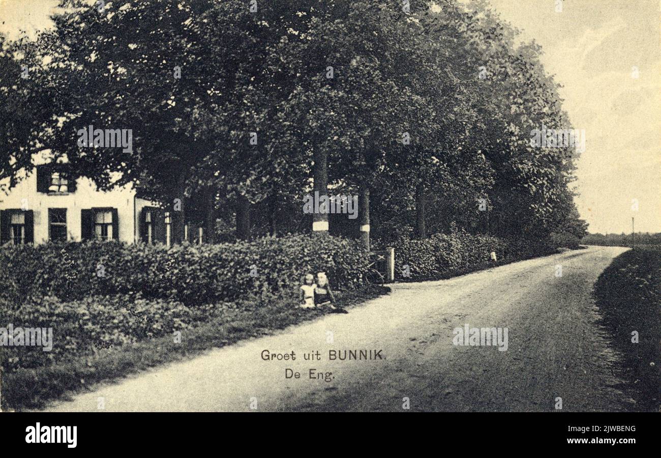 View of the Engweg in Bunnik Stock Photo - Alamy