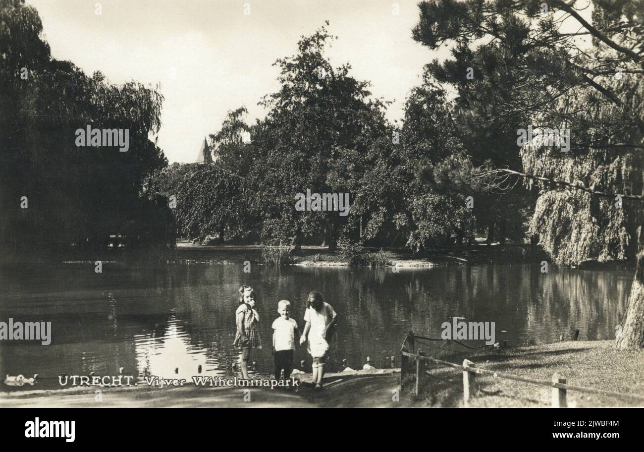 View in the Wilhelminapark in Utrecht Stock Photo - Alamy