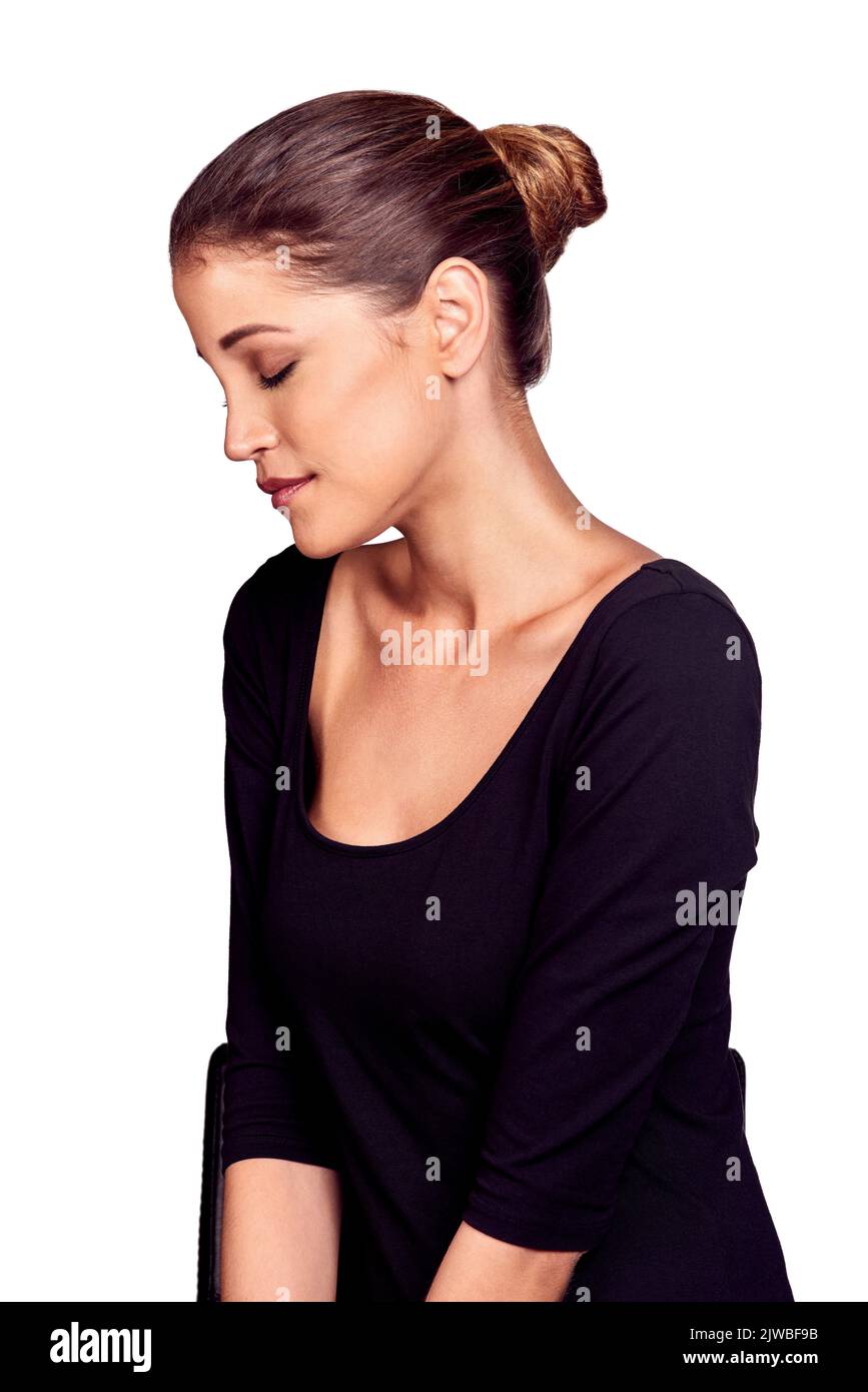 The embodiment of elegance. Studio shot of an attractive and elegant ...