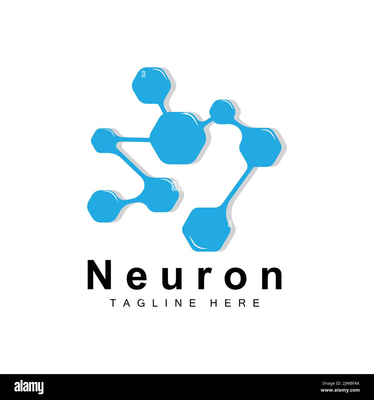 Nerve cell logo Cut Out Stock Images & Pictures - Alamy