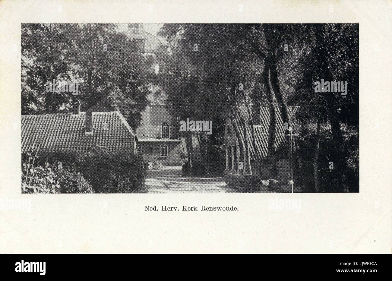 View in the Kerkstraat with buildings in Renswoude from the northeast ...
