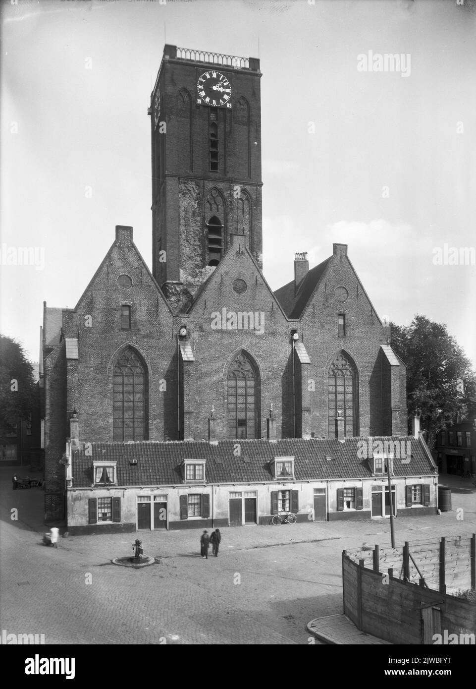 View of the Jacobikerk (Jacobskerkhof) in Utrecht, from the west ...