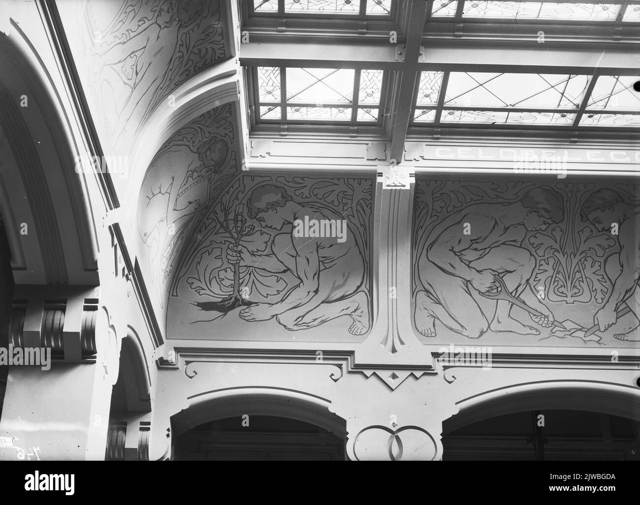 Interior of the office of the Life Insurance Company De Utrecht ...