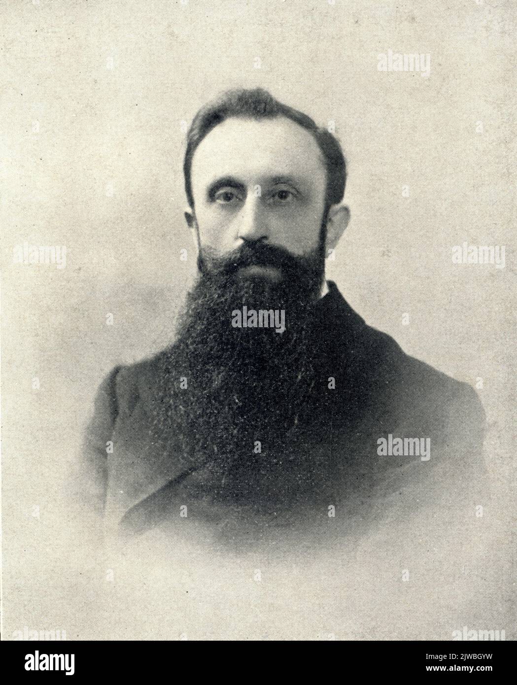 Portrait of J. Quast, born 1852, reformed pastor in Utrecht (1888-1929 ...