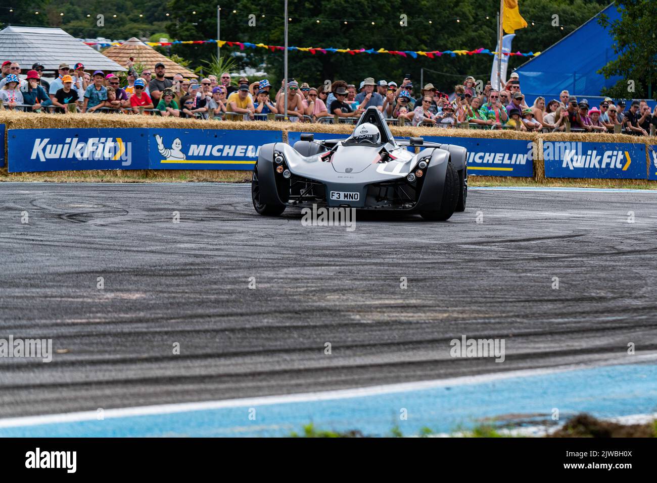 Car Zooms round the Track at the Car Fest South Car- Fest South, main ...