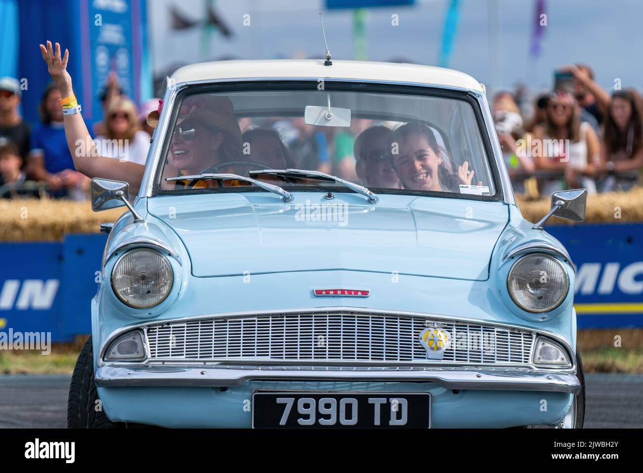 People seen enjoying their ride round the car fest track at the Car ...