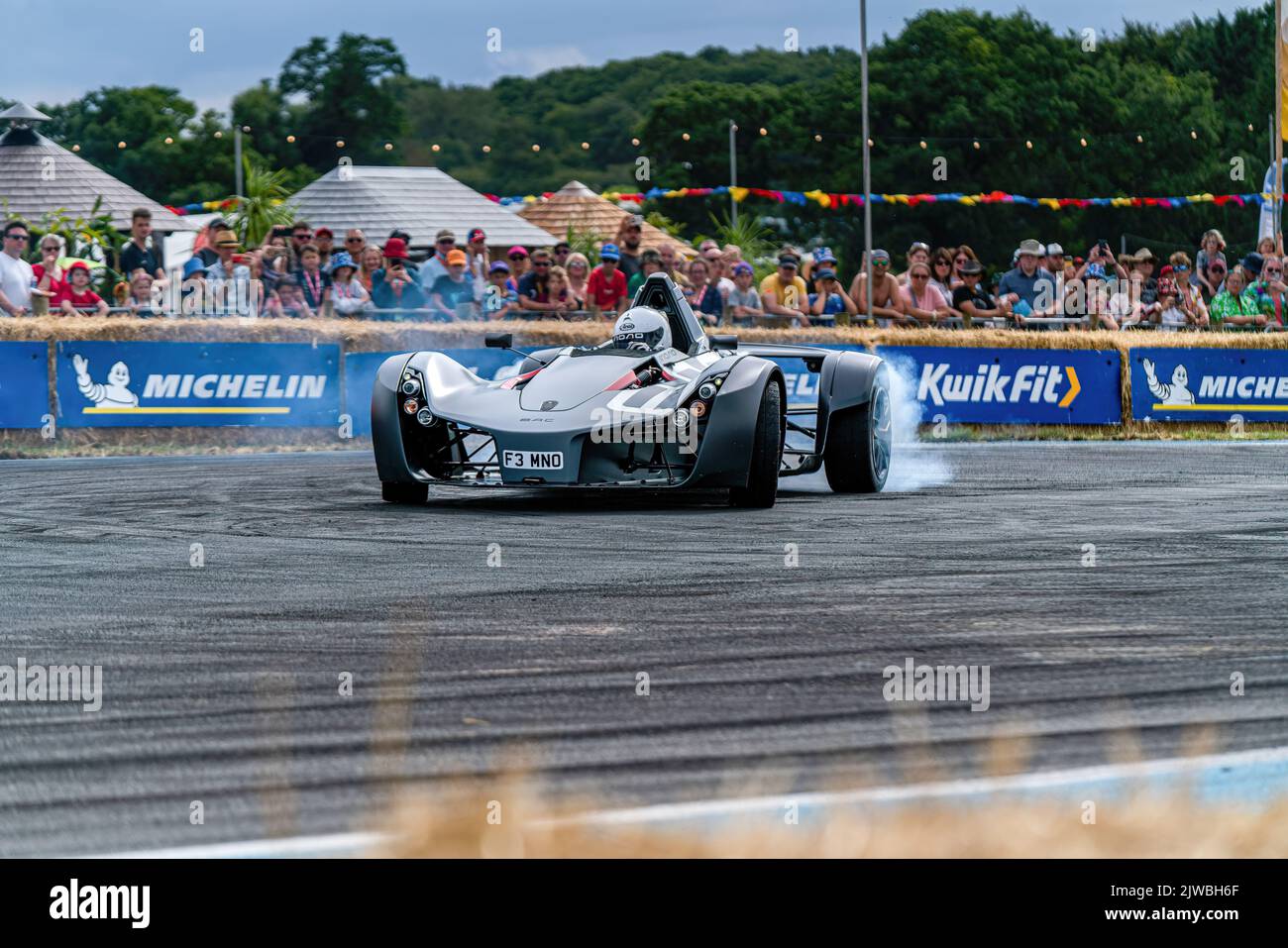 Car Zooms round the Track at the Car Fest South Car- Fest South, main ...