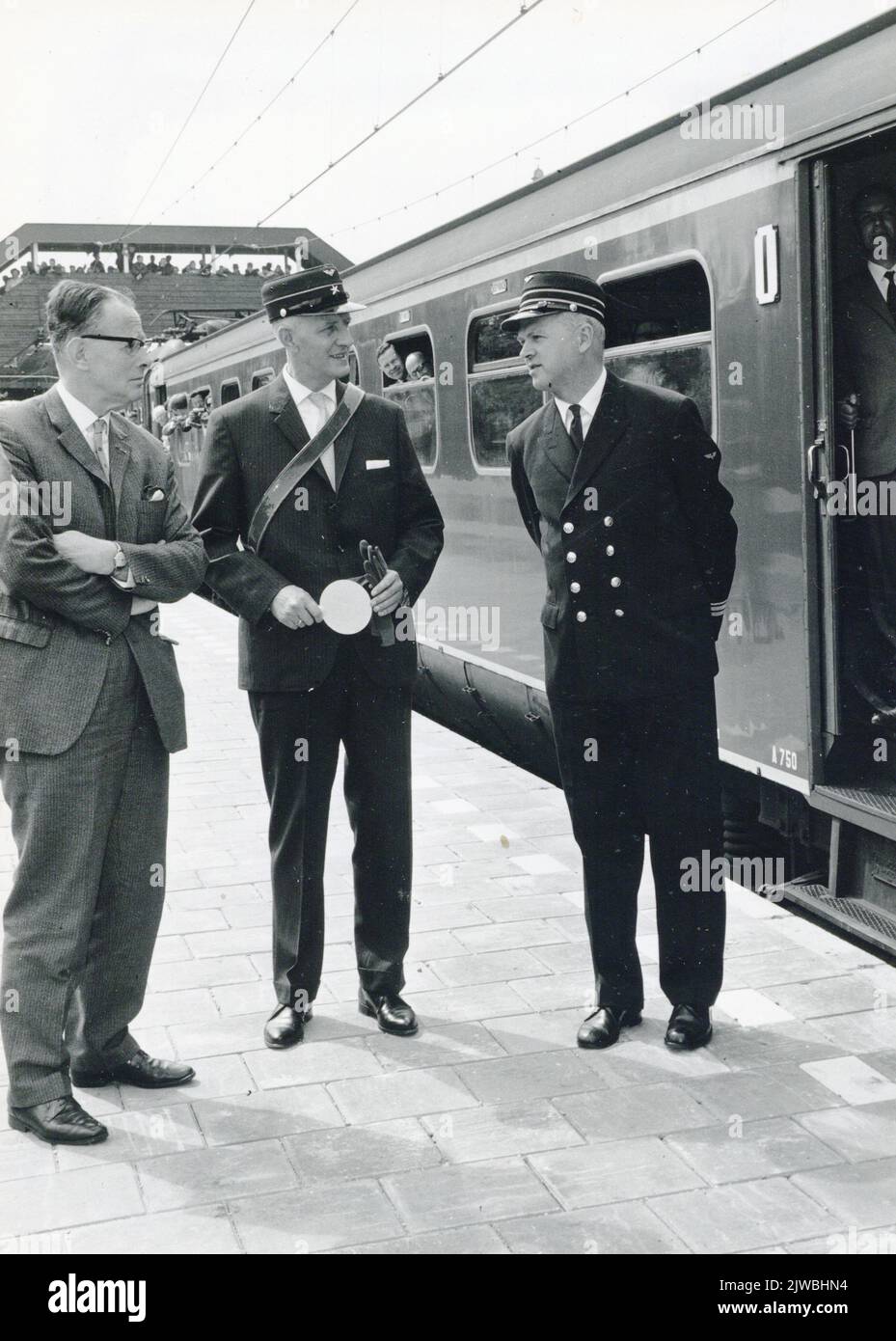 Image of Mayor A. Admiraal van Bussum (center) as the chief conductor ...