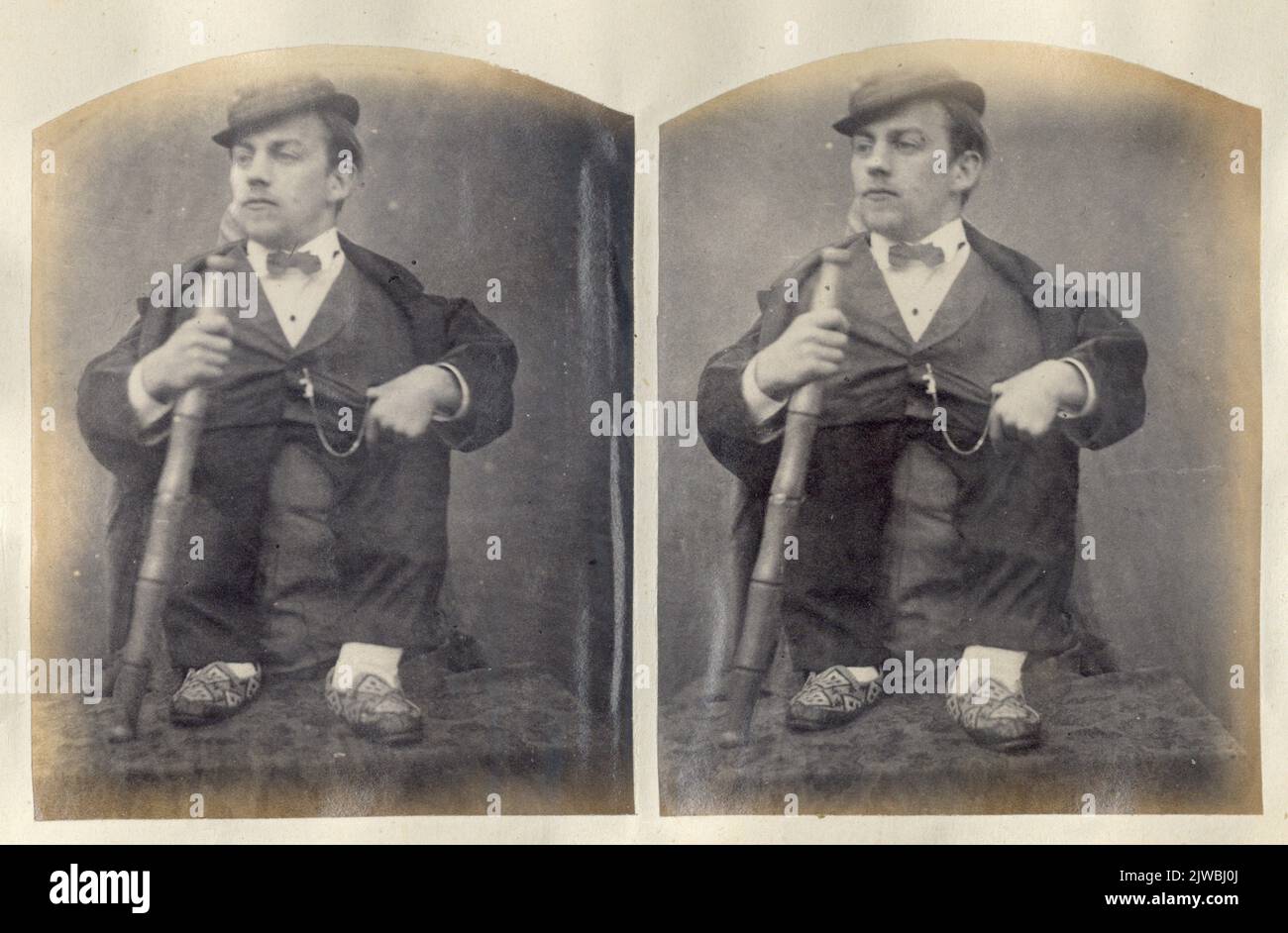 Portrait of an unknown man who is dressed as a dwarf Stock Photo - Alamy