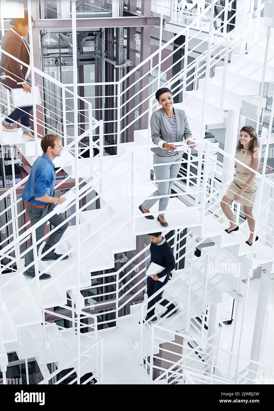 My team is always on the move. Portrait of a young professional ...