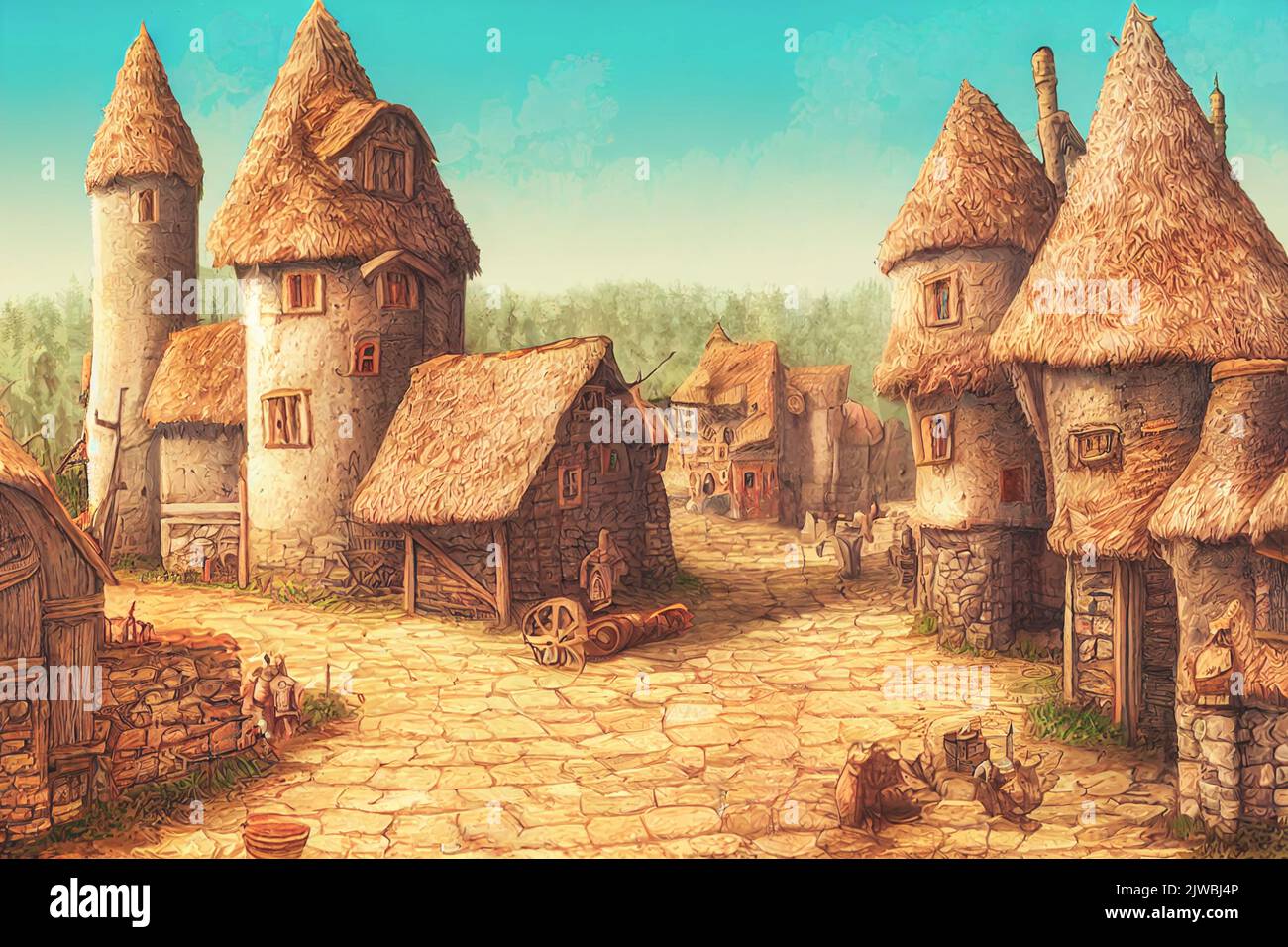 Storybook house illustration hi-res stock photography and images - Alamy