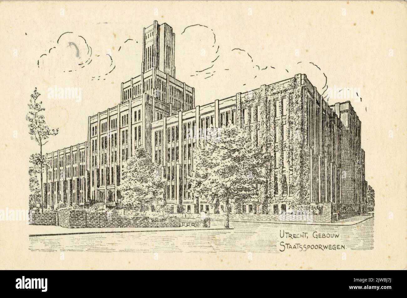 View of the facade of the 3rd administration building of the Dutch ...