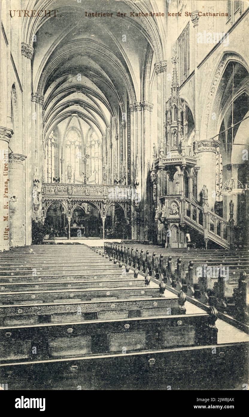 Interior of the St. Catharinakerk (Lange Nieuwstraat 36) in Utrecht ...