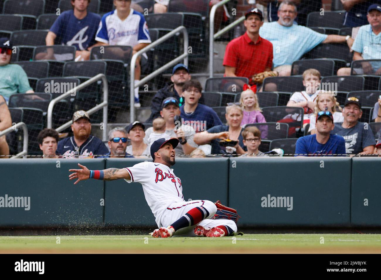 ATLANTA, GA - SEPTEMBER 4: Atlanta Braves right Fielder Eddie Rosario ...