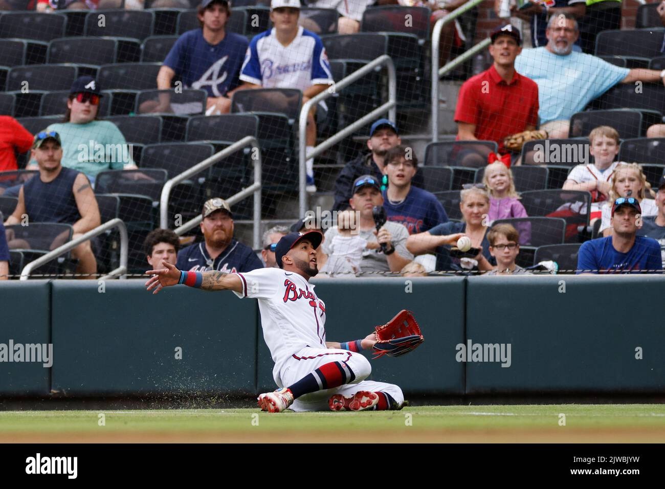 ATLANTA, GA - SEPTEMBER 4: Atlanta Braves right Fielder Eddie Rosario ...