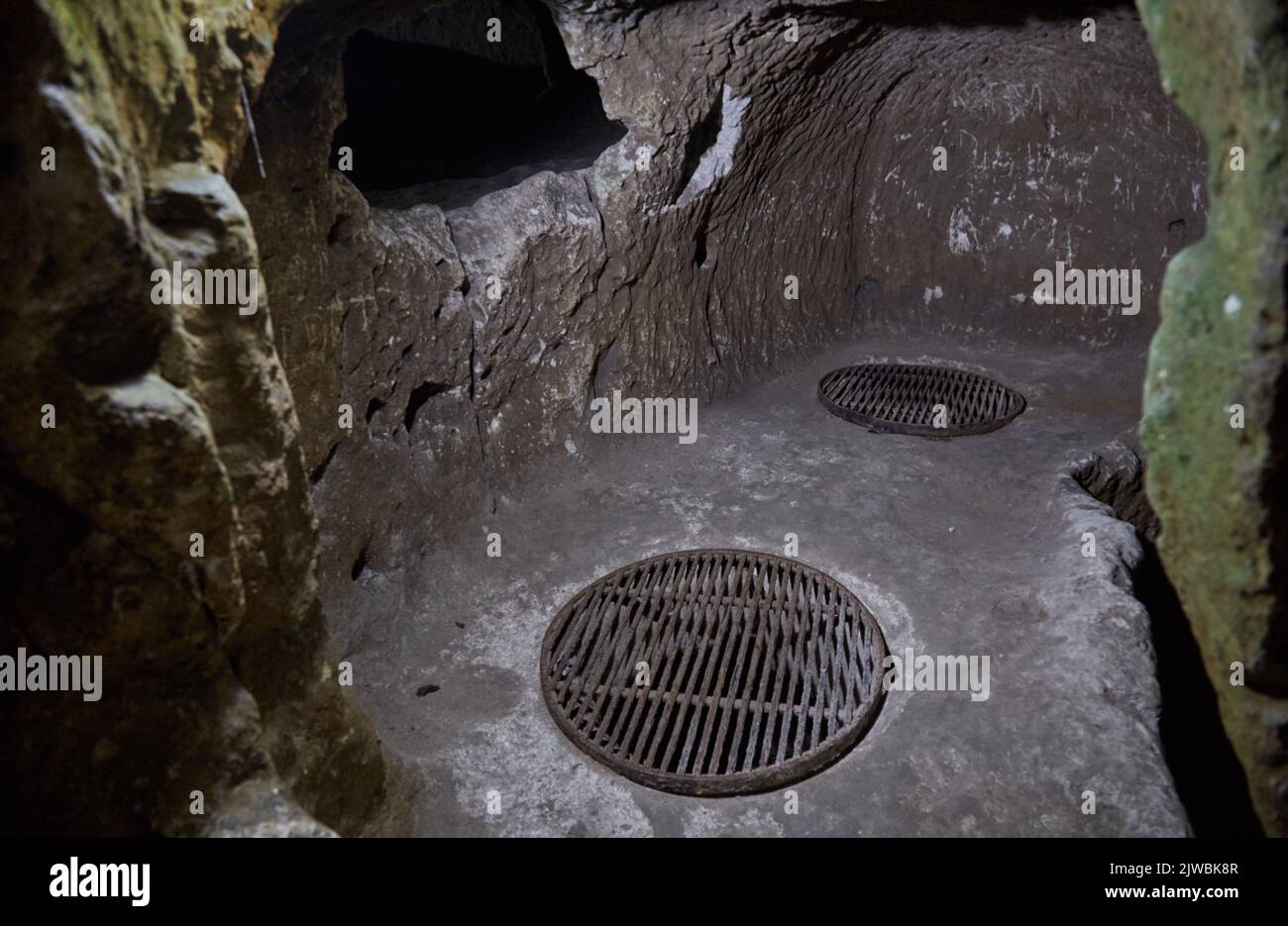 Turkey caves underground city hi-res stock photography and images - Alamy