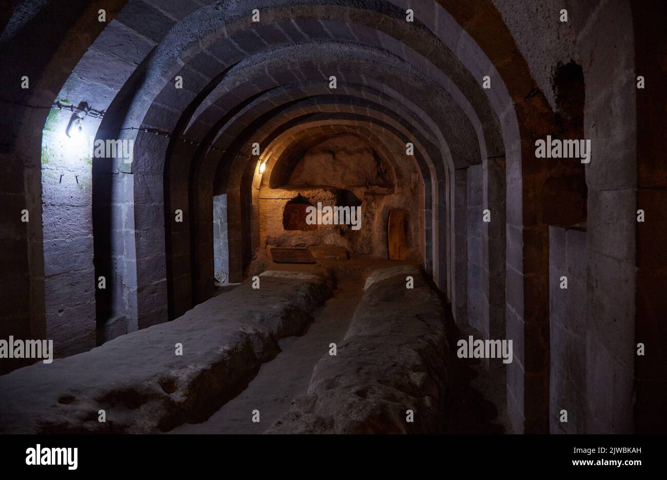 Cappadocia's Underground City of Derinkuyu Stock Photo - Alamy