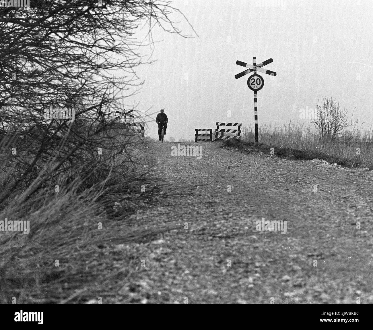 Unguarded railway crossing Black and White Stock Photos & Images - Alamy
