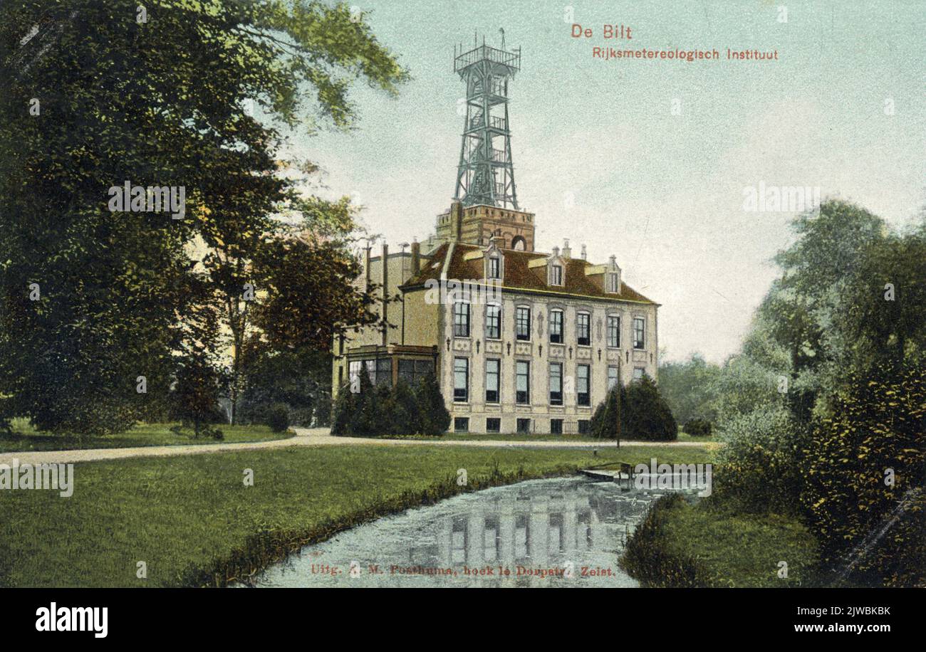 View on the right side of the main building with the observation tower ...