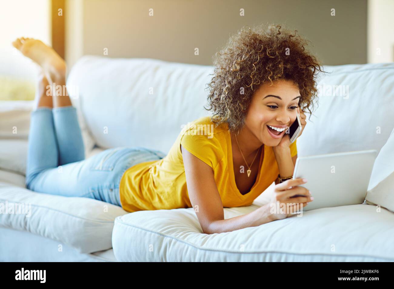OMG, did you see that post. a young woman talking on her phone while ...