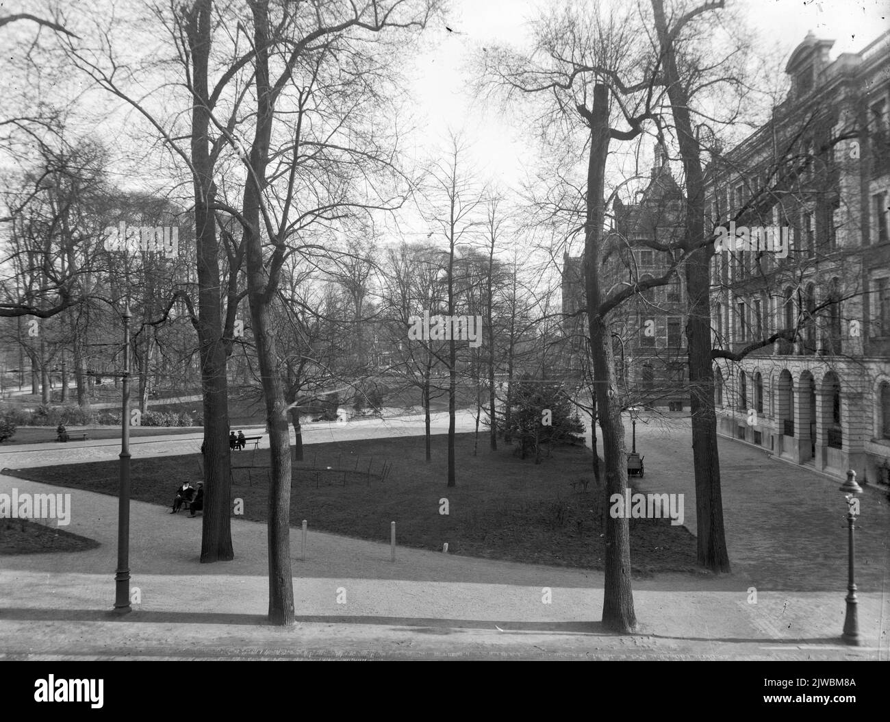 View of the park for the 1st amini district building of the Dutch ...