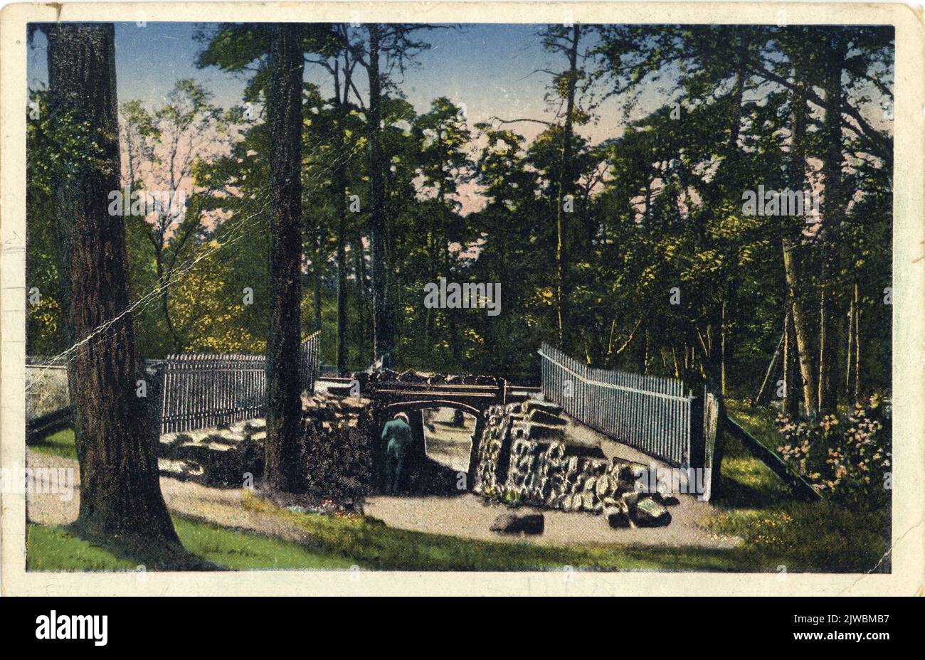 View of the pedestrian tunnel under the railway line in Baarn from the ...