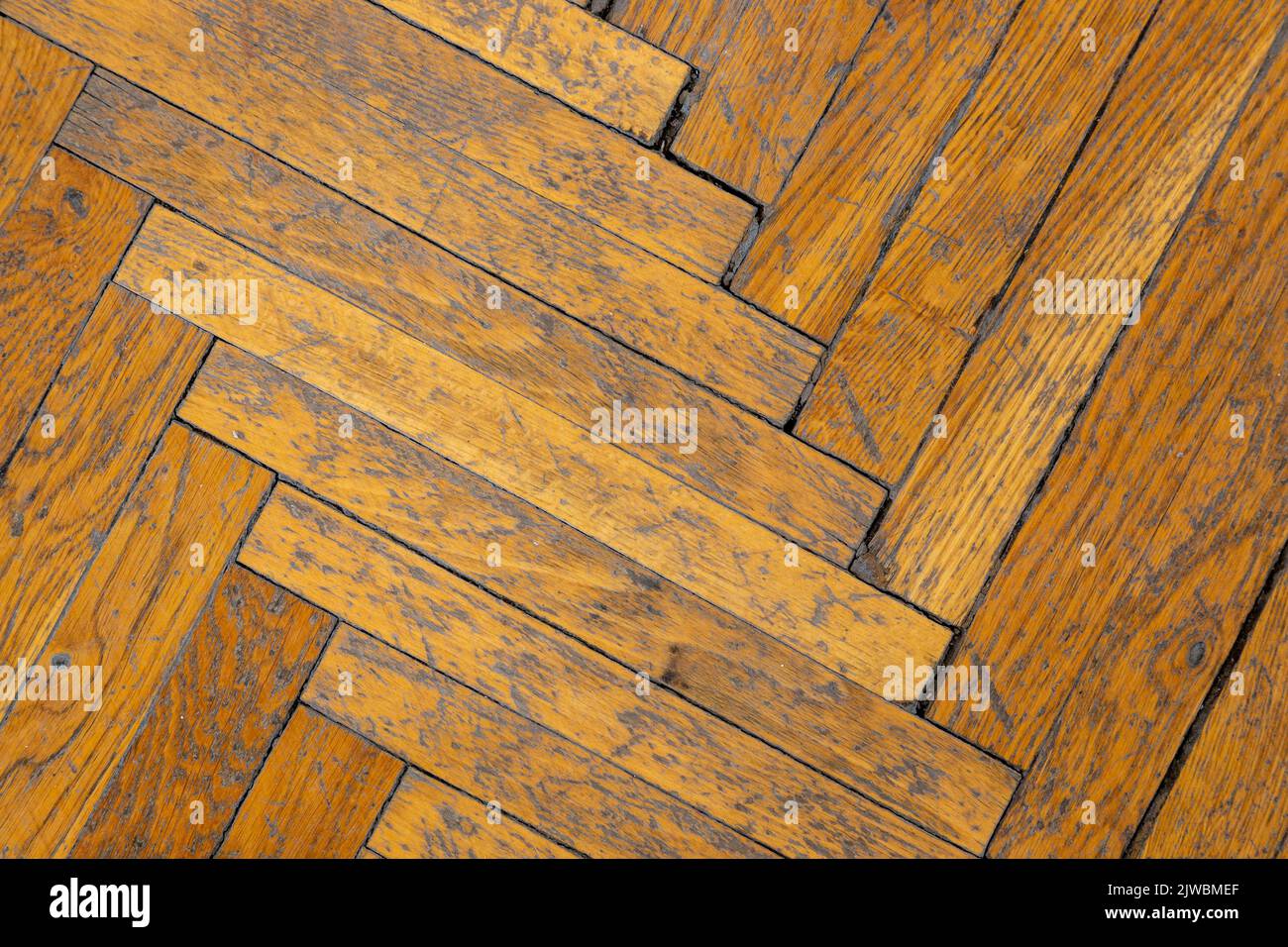 Background, texture of the surface of an old wooden parquet Stock Photo ...