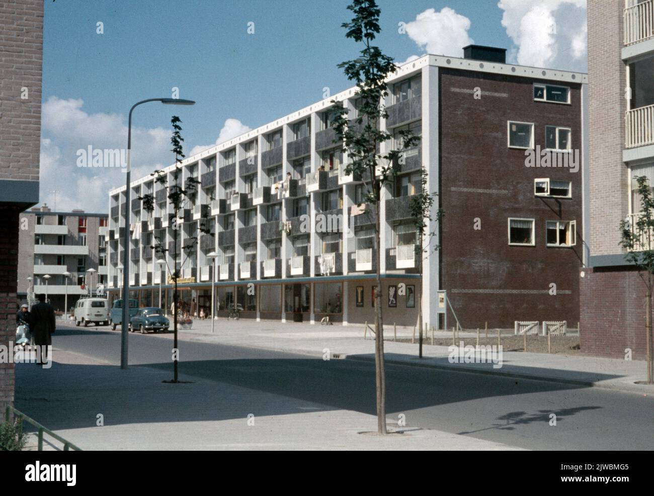 View of the facade of the Rijnbaan shopping center (van Heuven ...